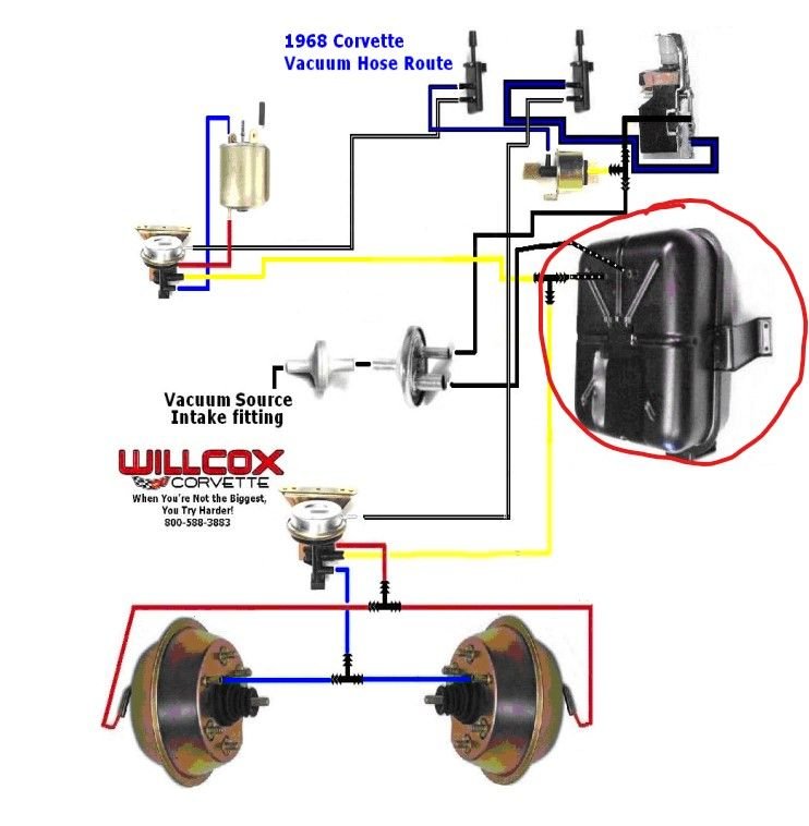 1968 Corvette Vacuum Line Diagram