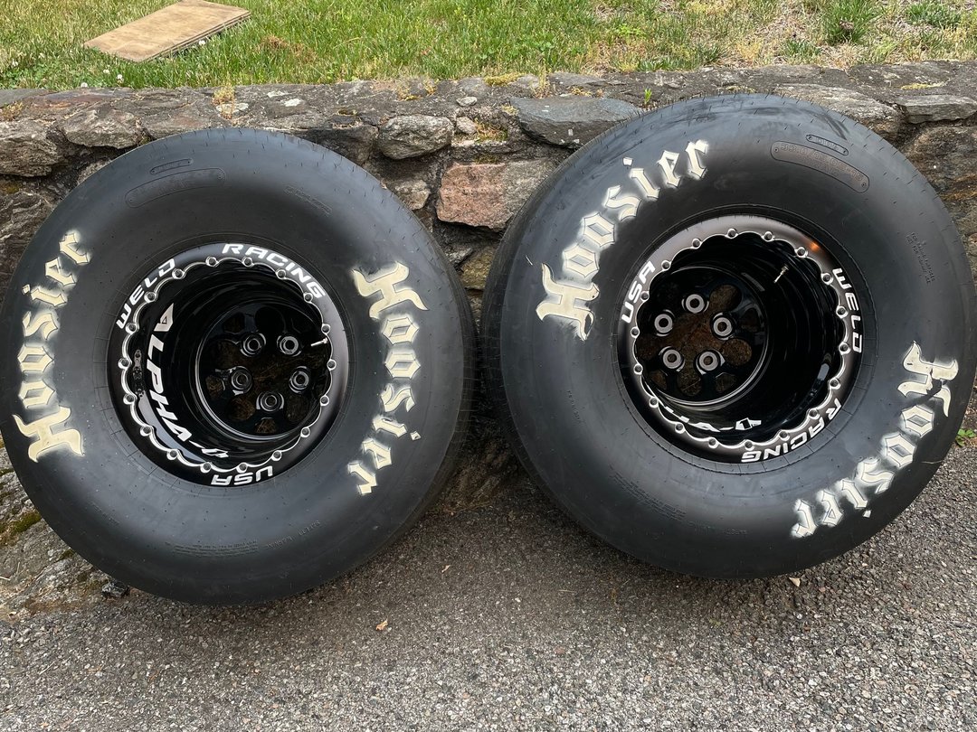 15x14 Weld Alpha wheels with slicks for Sale in NEW ROCHELLE, NY | RacingJunk