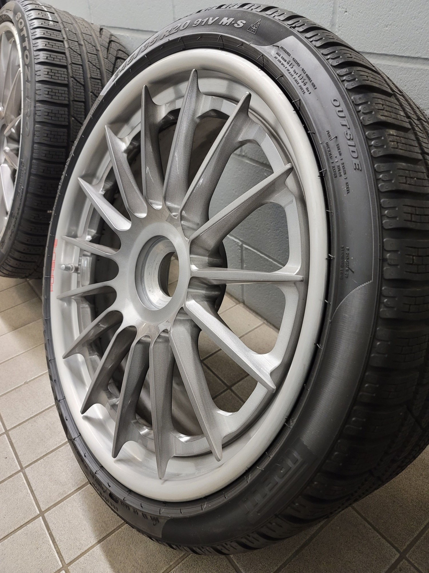HRE RS103 Center Lock 20" Wheels and Snow Tires 991TT & 991 GT3 ...