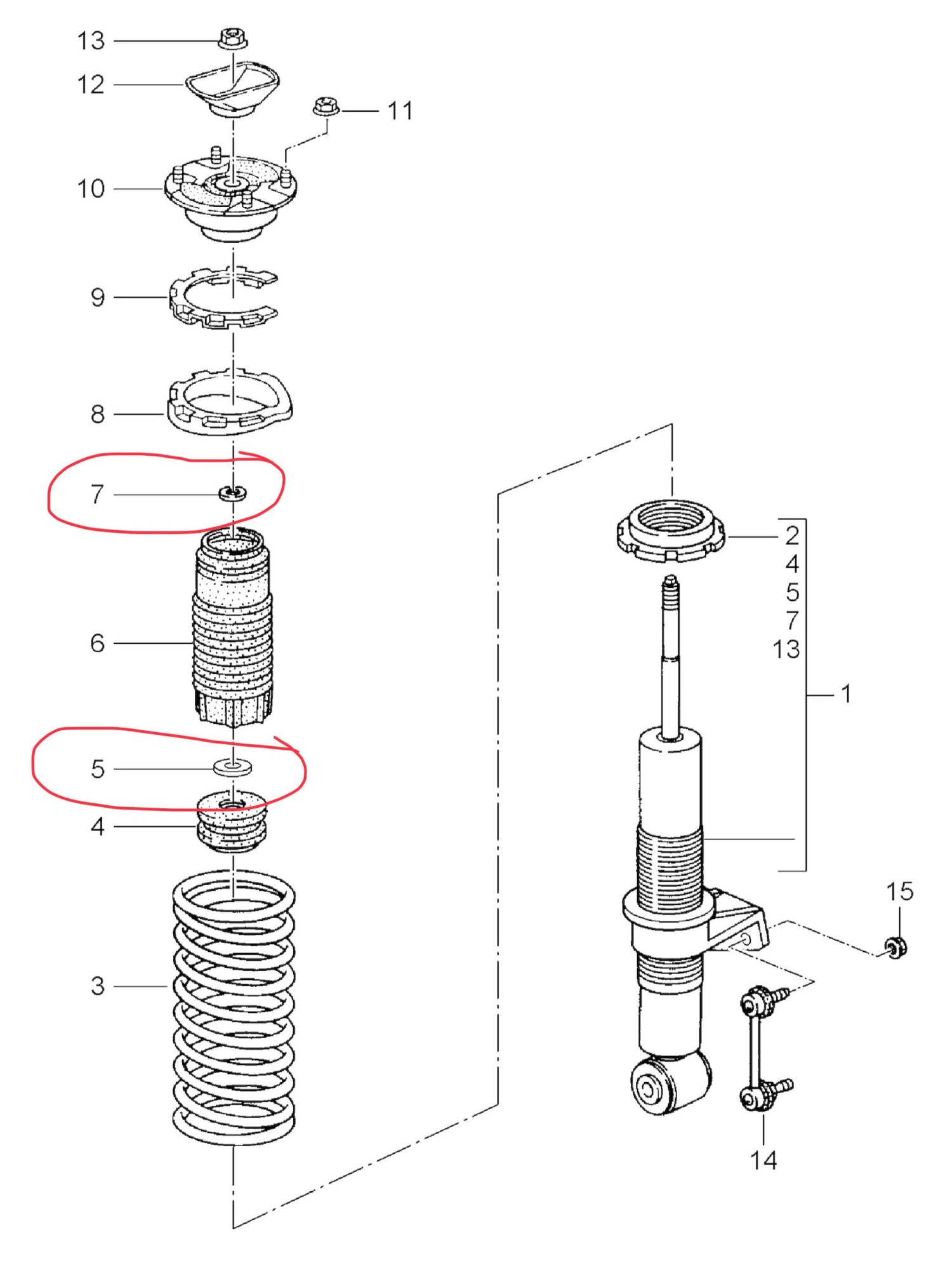 Rear shock / spring assembly parts placement question? - Rennlist ...