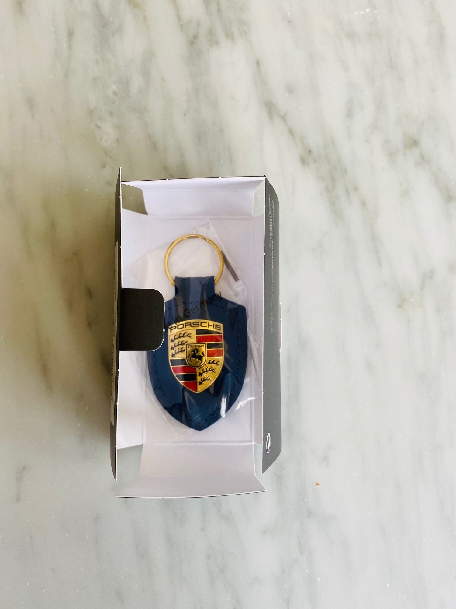 New Genuine Porsche Key Tag Crest Blue WAP0500950E - Rennlist - Porsche ...