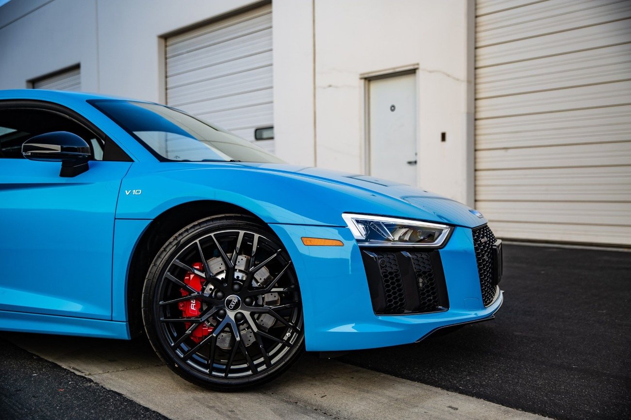 For Sale: 1 of 1 - 2018 Audi R8 V10 RWS in Riviera Blue.