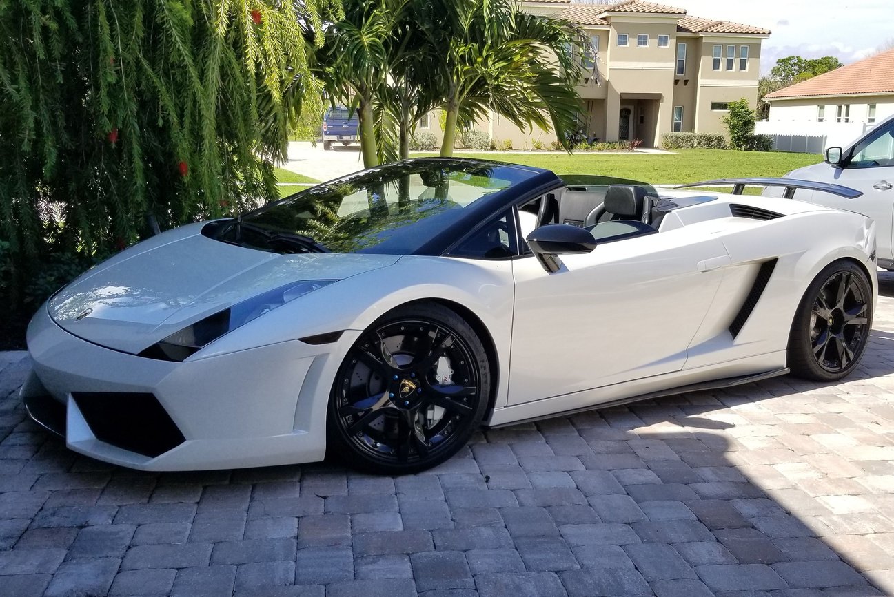 2007 Lamborghini Gallardo Spyder Balloon White, EGear, Tastefully ...