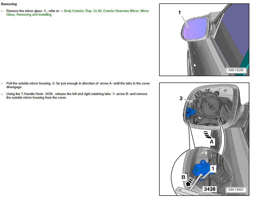 side mirror replacement? - AudiWorld Forums