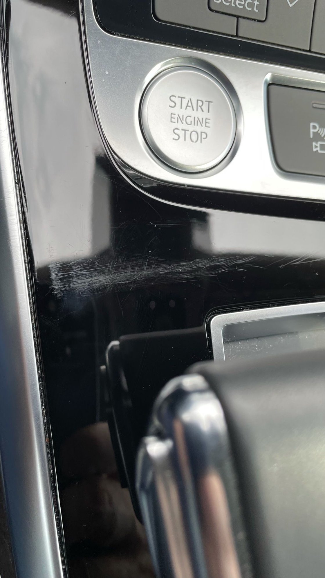 Buff out center console scratches?? - AudiWorld Forums