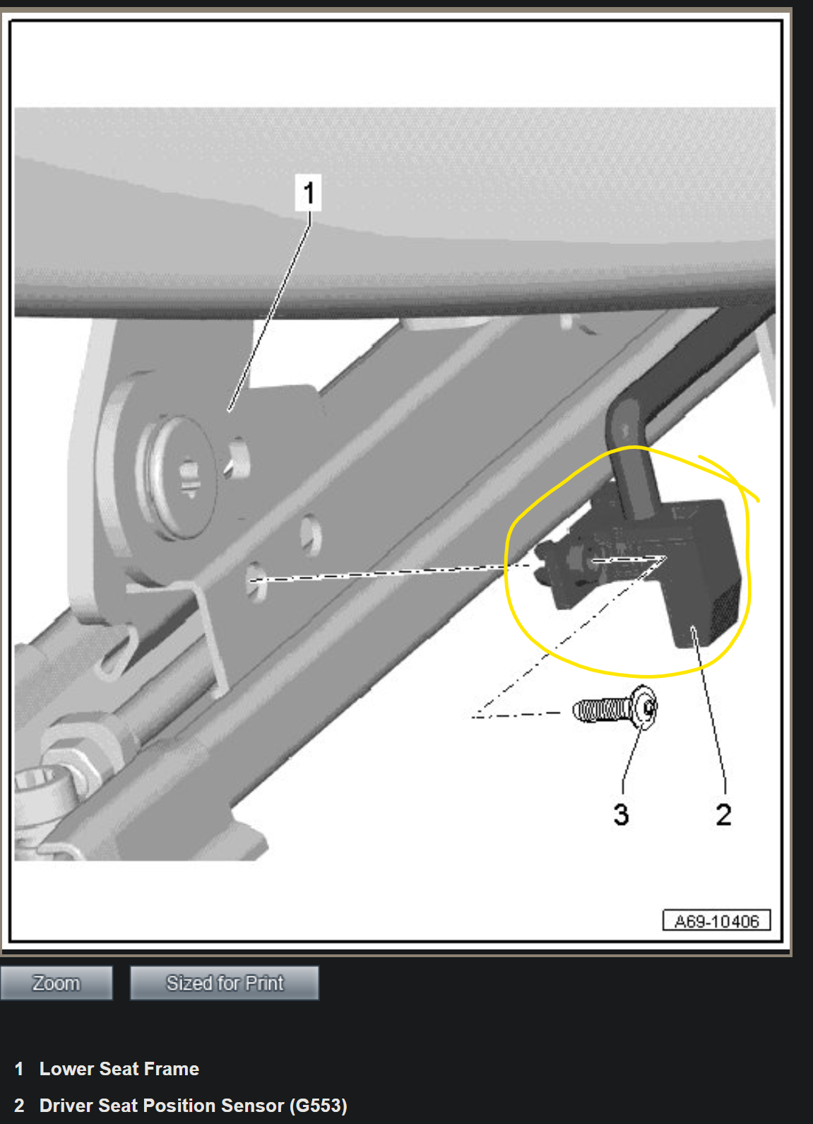 Seat position sensor open circuit to b+ - AudiWorld Forums