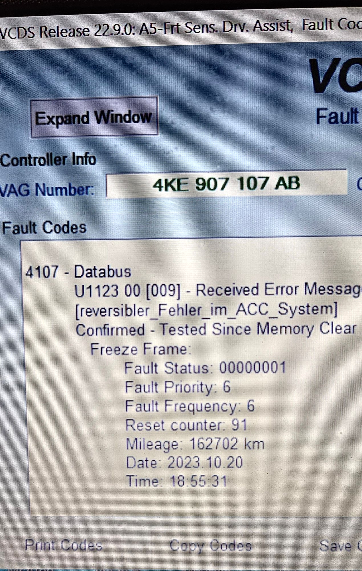 A7 C8 2018 acc not working - AudiWorld Forums