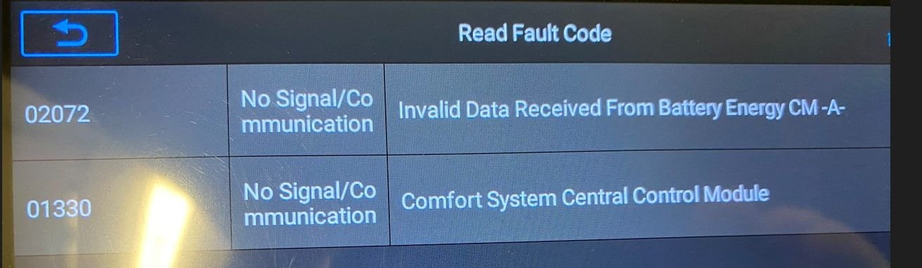 SE: Several error codes appeared on my A6 C6 2007, need help ...