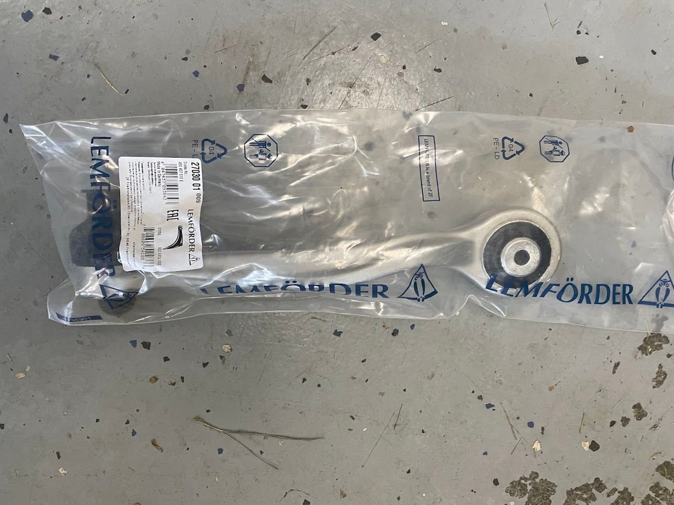 Audi VW Control Arm Lemforder 4E0407510E Front Right Upper Rearward-NEW ...