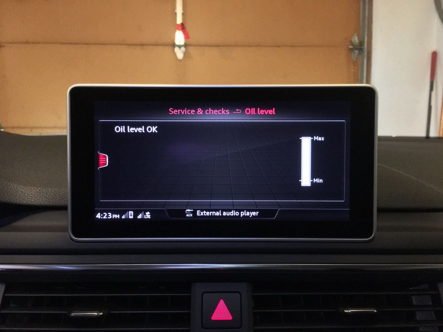 Audi Connect Oil Level Bug? - AudiWorld Forums