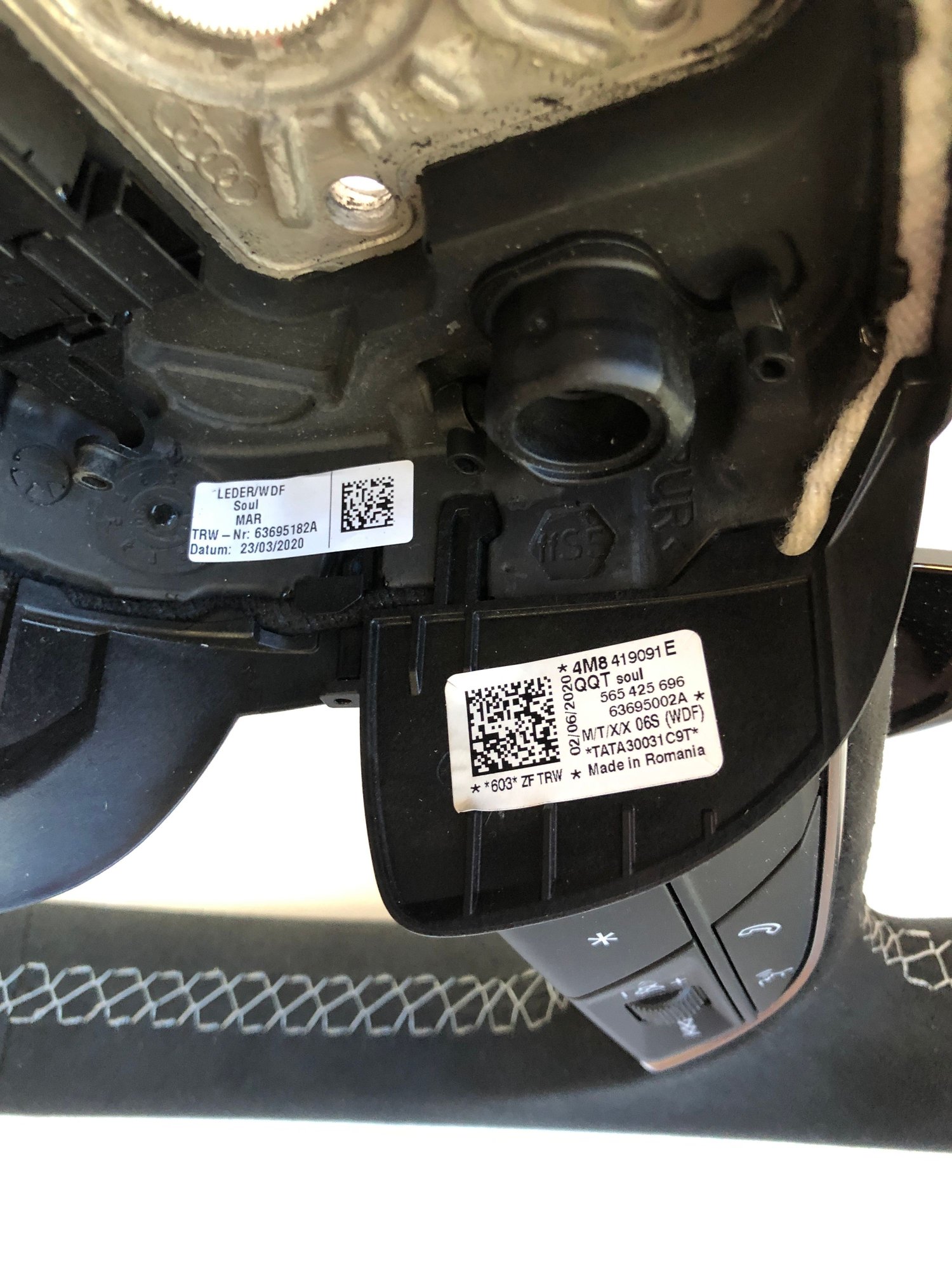 Brand New Flat Bottom Alcantara RSQ8 Steering Wheel - AudiWorld Forums