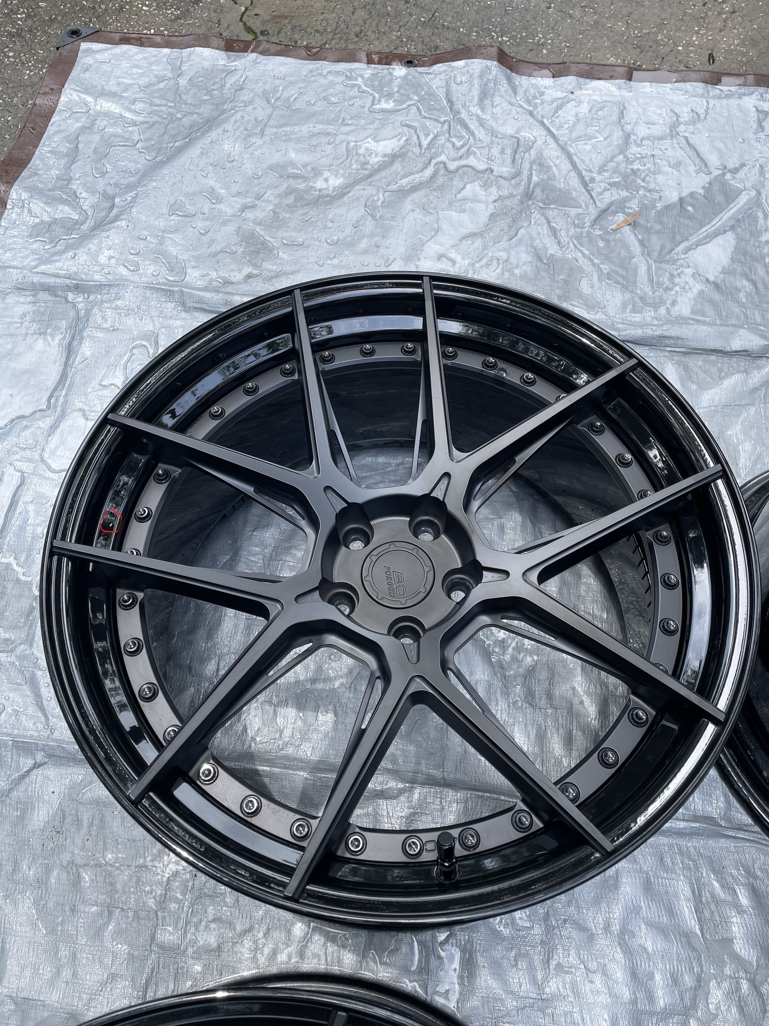 BC Forged - HCA 381S - Matte/Gloss Black two piece 20"x10" - B9 RS5 ...