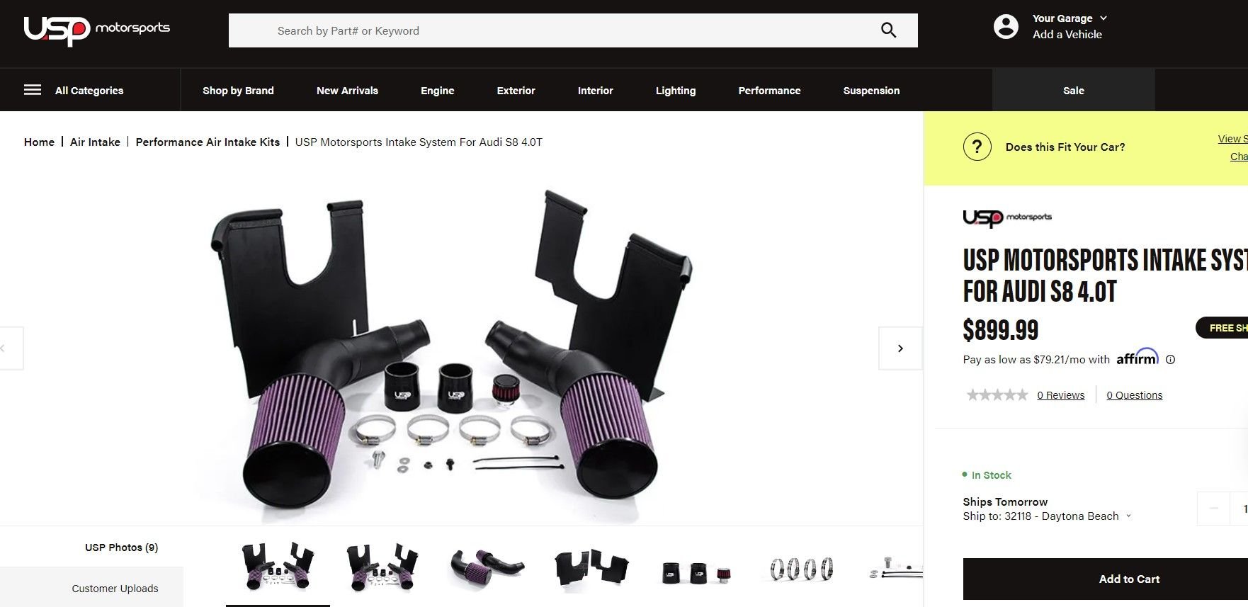 USP Motorsports Audi S8 Cold Air Intake - Fits ALL 2013-2018 S8s incl. Plus models) - AudiWorld ...