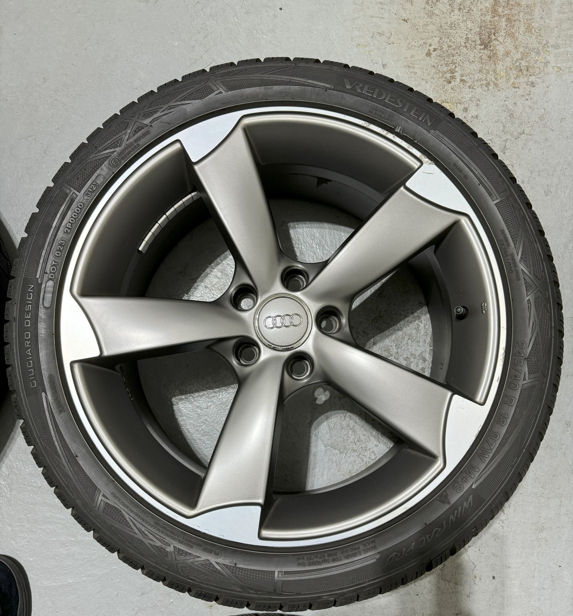 18" Winter Wheels & Tires (4) - Vredstein Wintrac Pro, Andros R9 245 ...