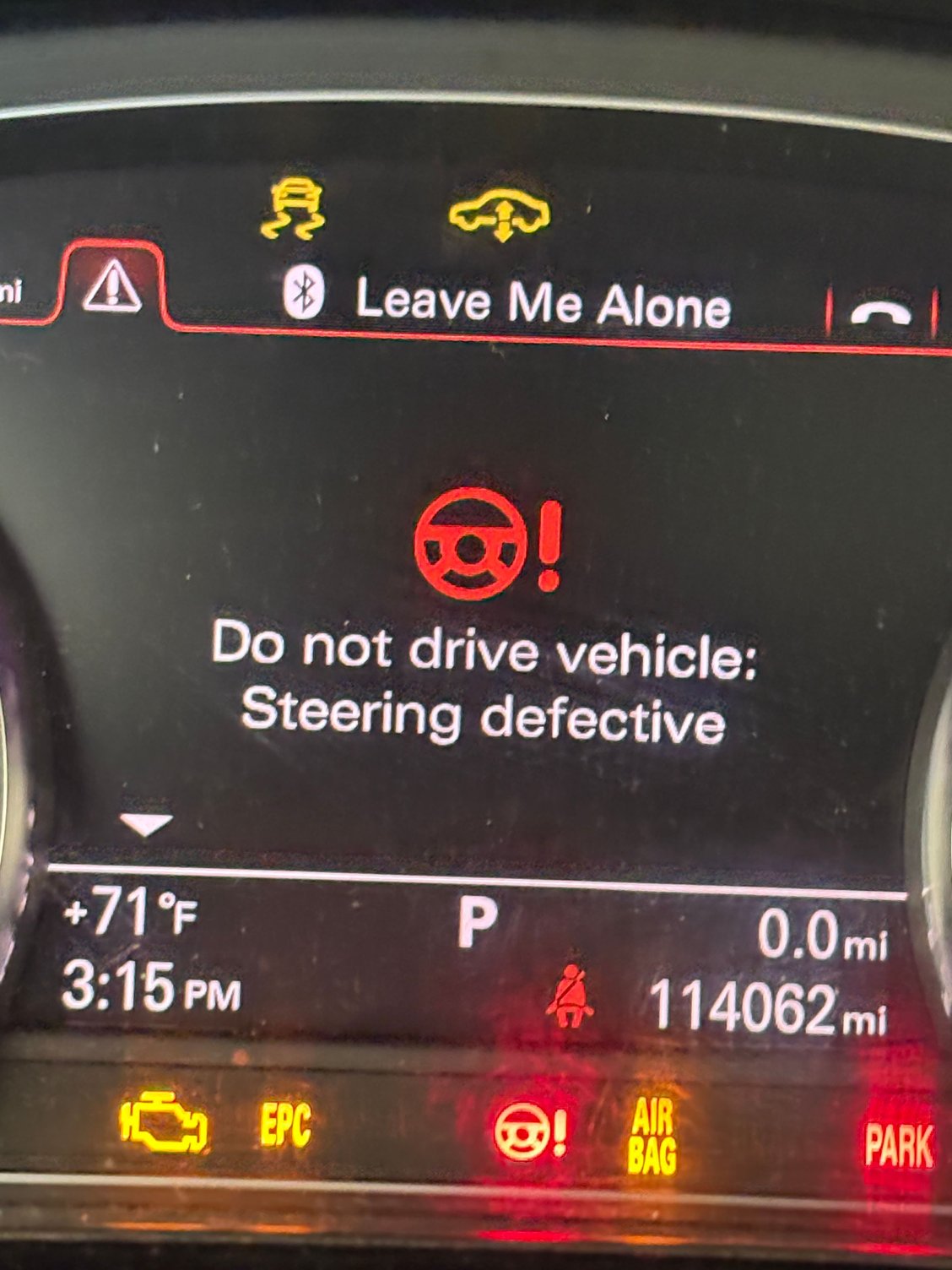 Steering Defective - AudiWorld Forums