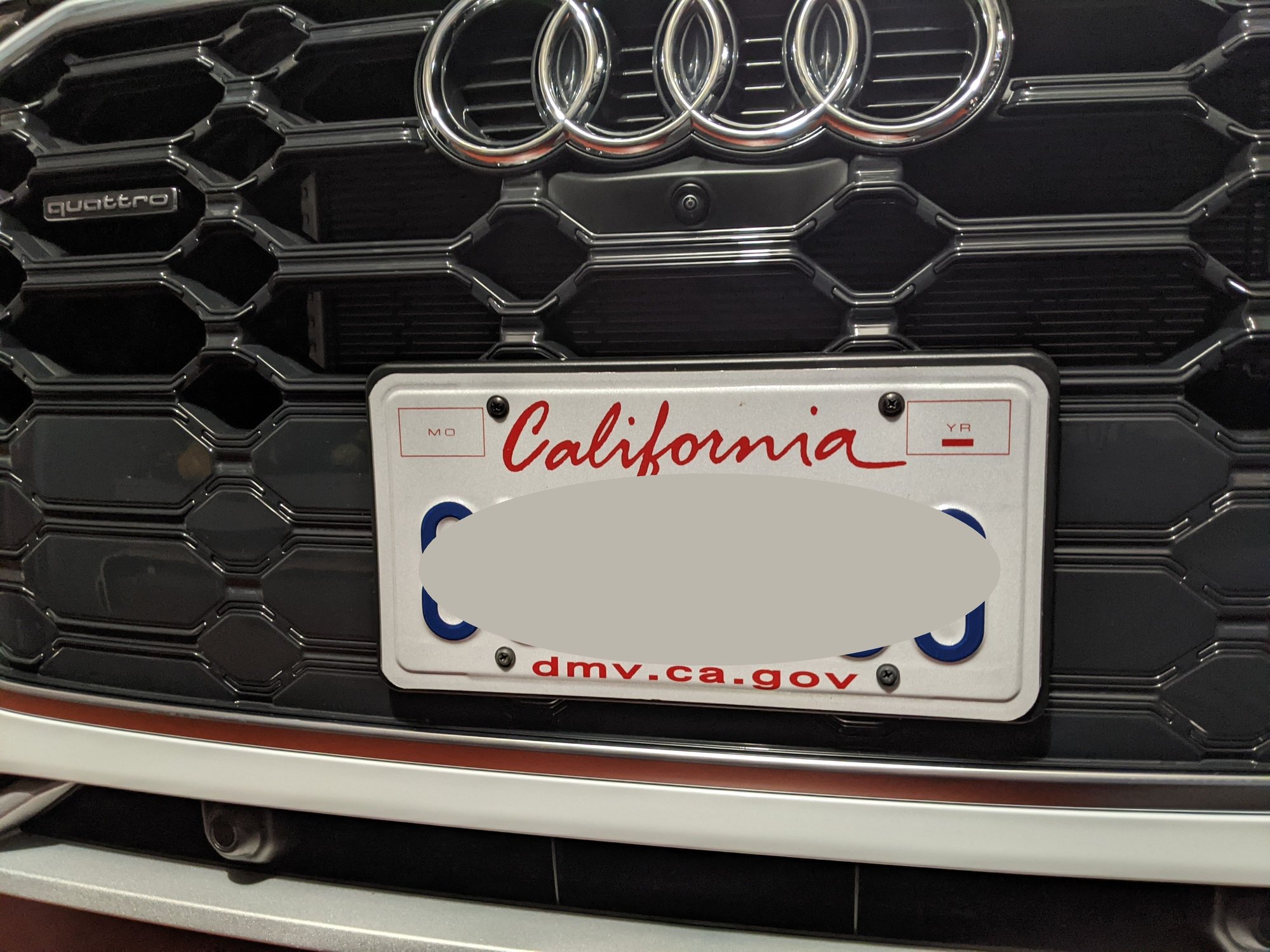 Front License Plate Mount (no holes in grill) - AudiWorld Forums