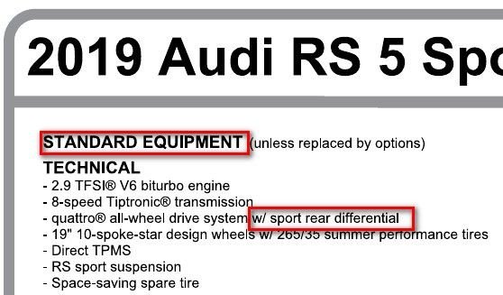 Sport Differential - AudiWorld Forums