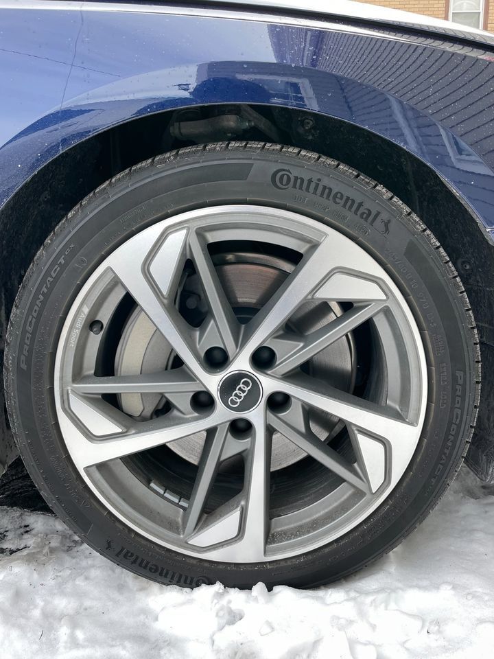 Audi 18" OEM Wheels & Tires set (4) Continental Pro Contact GX 225/40 ...