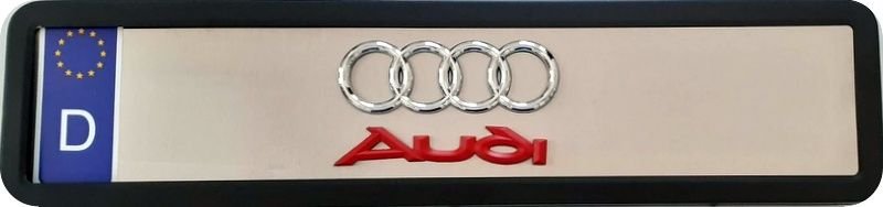 AUDI 3D STAINLESS STEEL NOVELTY PLATE - AudiWorld Forums