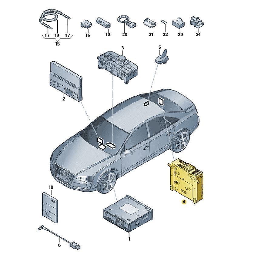 A8 D4 Facelift - Radio Tuner Control Box Location? - AudiWorld Forums