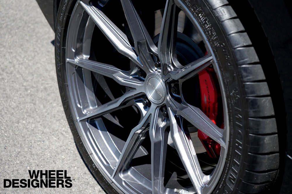 Stance SF11 Brushed Dual Gunmetal Corvette C8 Z51 Photoshoot ...