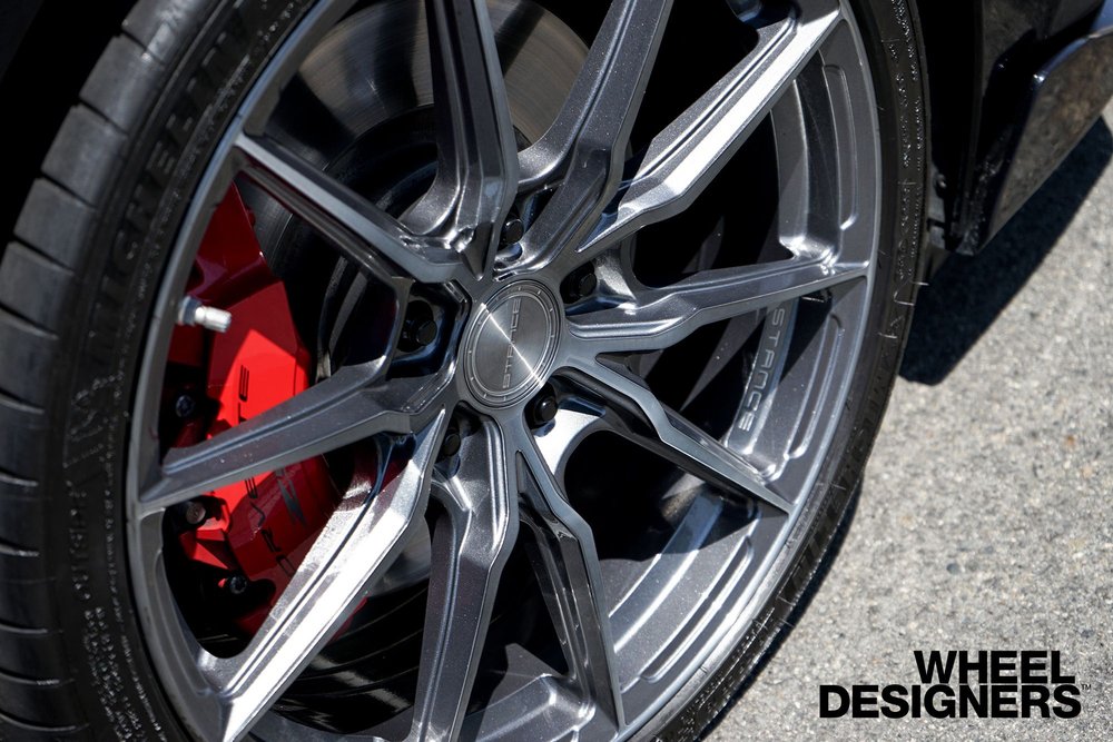 Stance SF11 Brushed Dual Gunmetal Corvette C8 Z51 Photoshoot ...