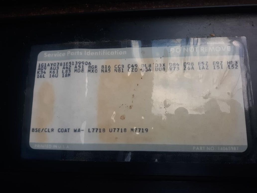 '84 RPO Code Question - CorvetteForum - Chevrolet Corvette Forum Discussion