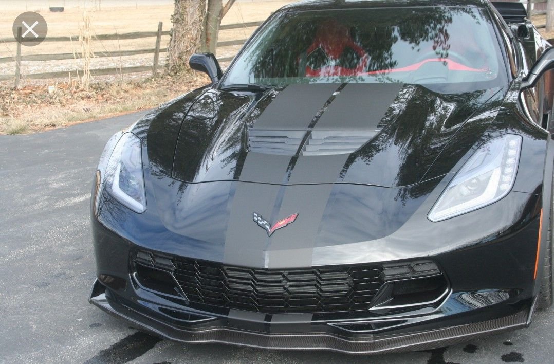 Glossy/matte black hood stripe on Corvette C7 Stingray? - CorvetteForum ...