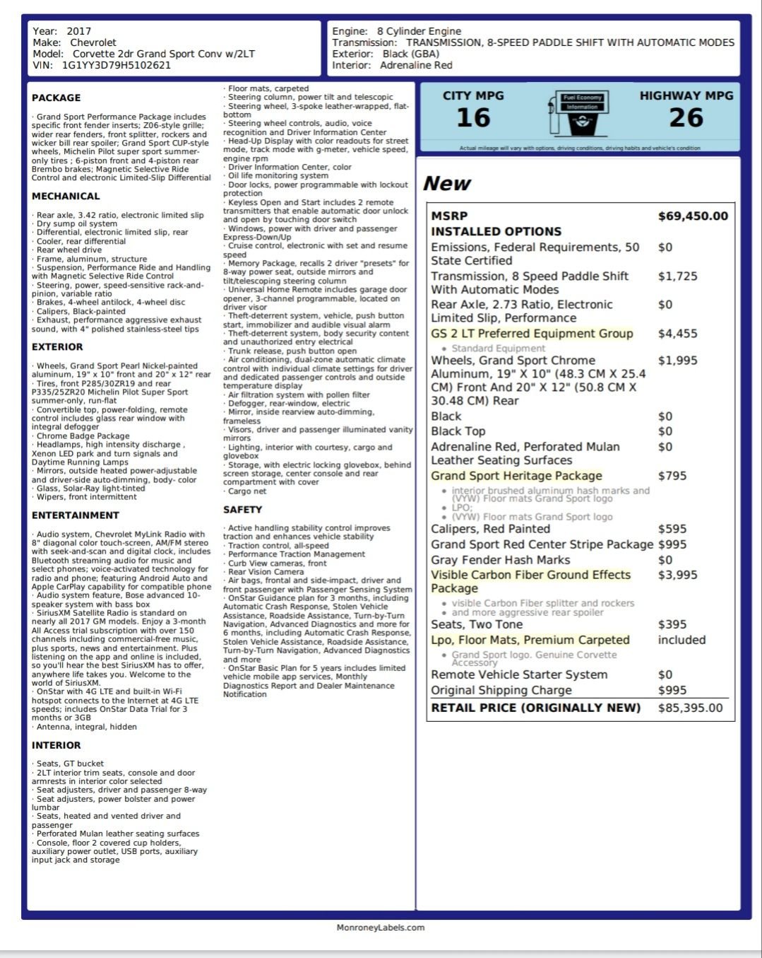 Is there a way to get a reproduced or copy of the window sticker ...