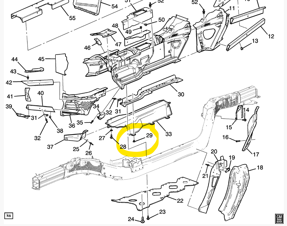 Need some part help - tunnel insulation retainers - CorvetteForum ...