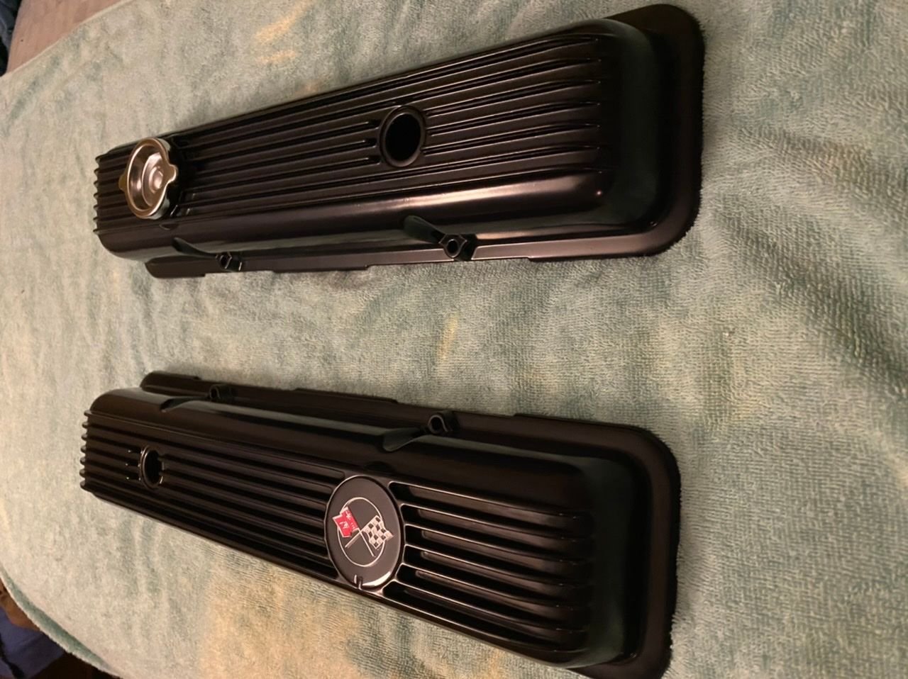 FS (For Sale) Corvette L-82 LT1 satin black valve covers ...