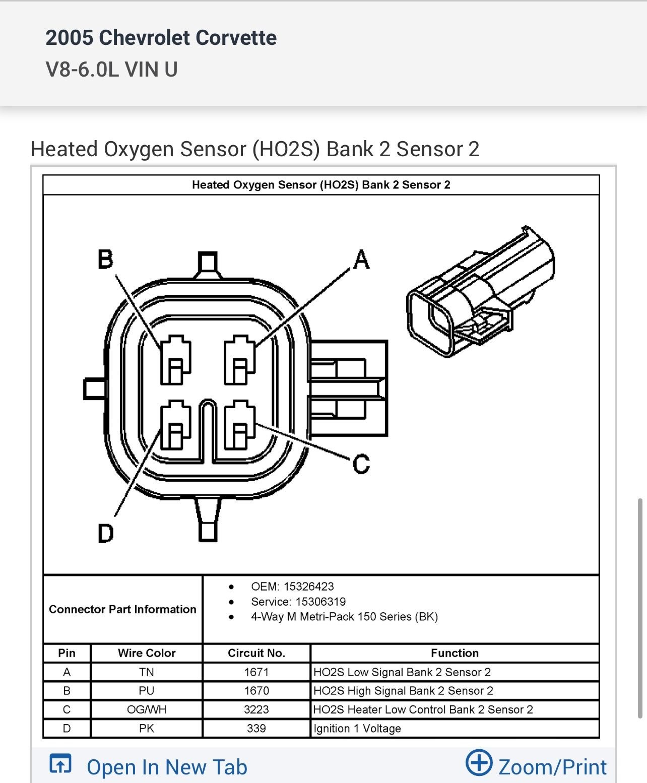 Front and rear o2 sensor, same but different connectors ...