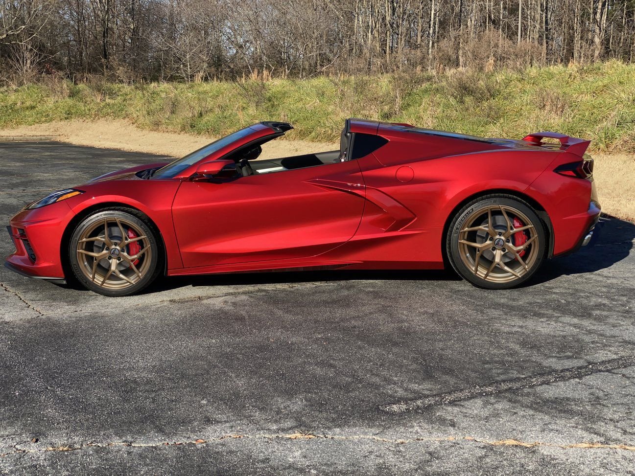 Bronze wheels on Mistic Red - CorvetteForum - Chevrolet Corvette Forum ...