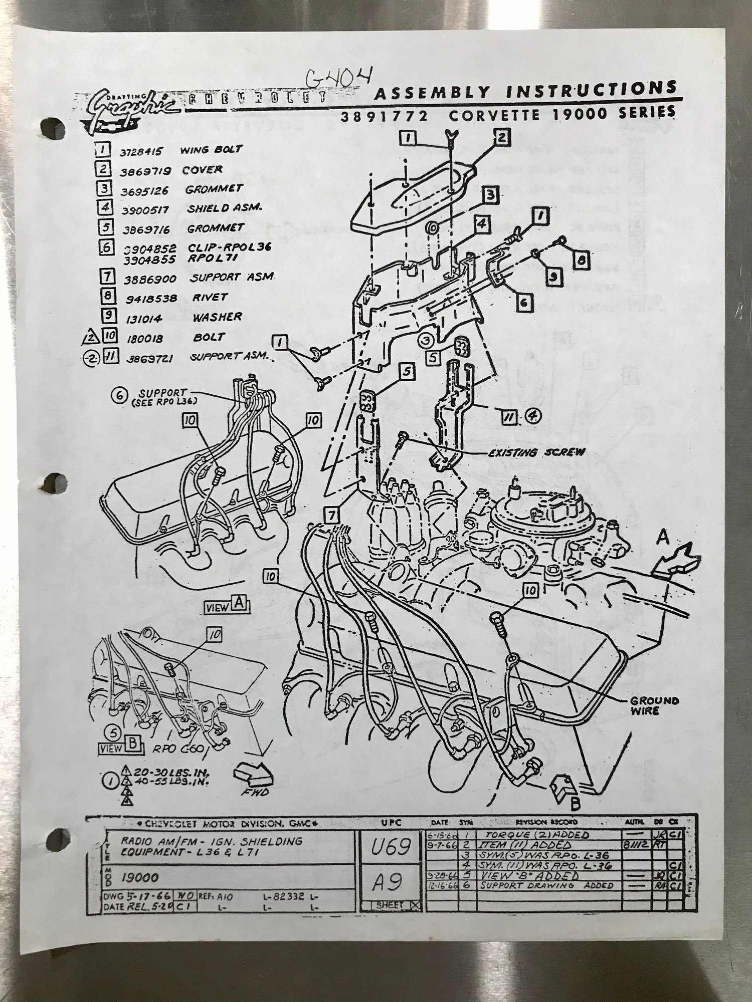 C2 67 3x2 Ignition Shielding - Distributor - CorvetteForum - Chevrolet ...