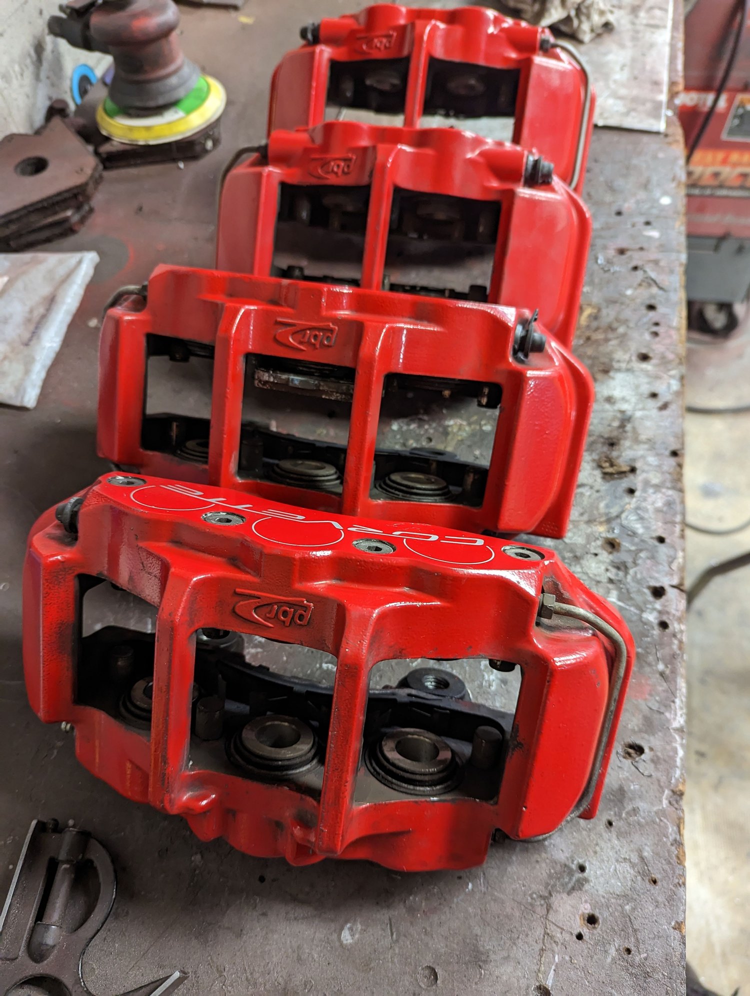 USED c6 ZO6 Brake Calipers Red complete set - CorvetteForum - Chevrolet ...