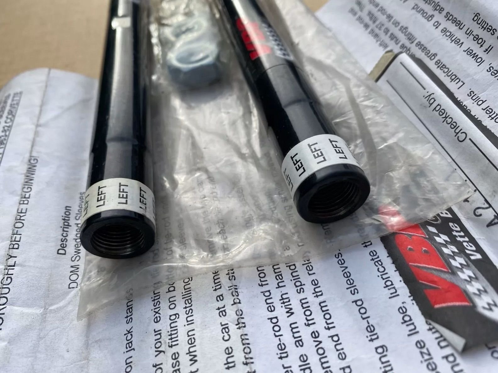 FS (For Sale) VBP Vette brakes & Products Steering Tie Rod Sleeves 63 ...