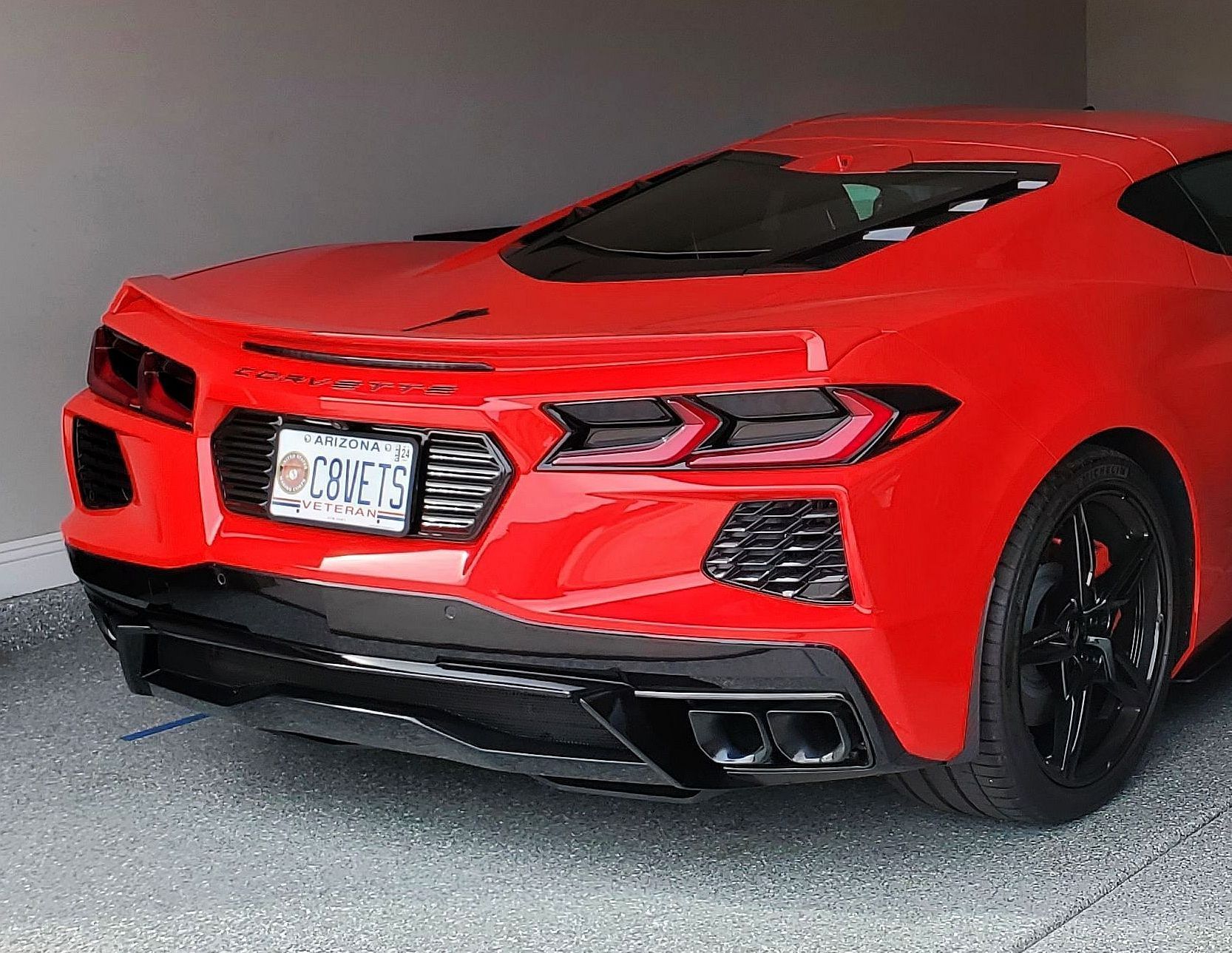 C8 Stingray Factory low profile rear spoiler question - CorvetteForum ...