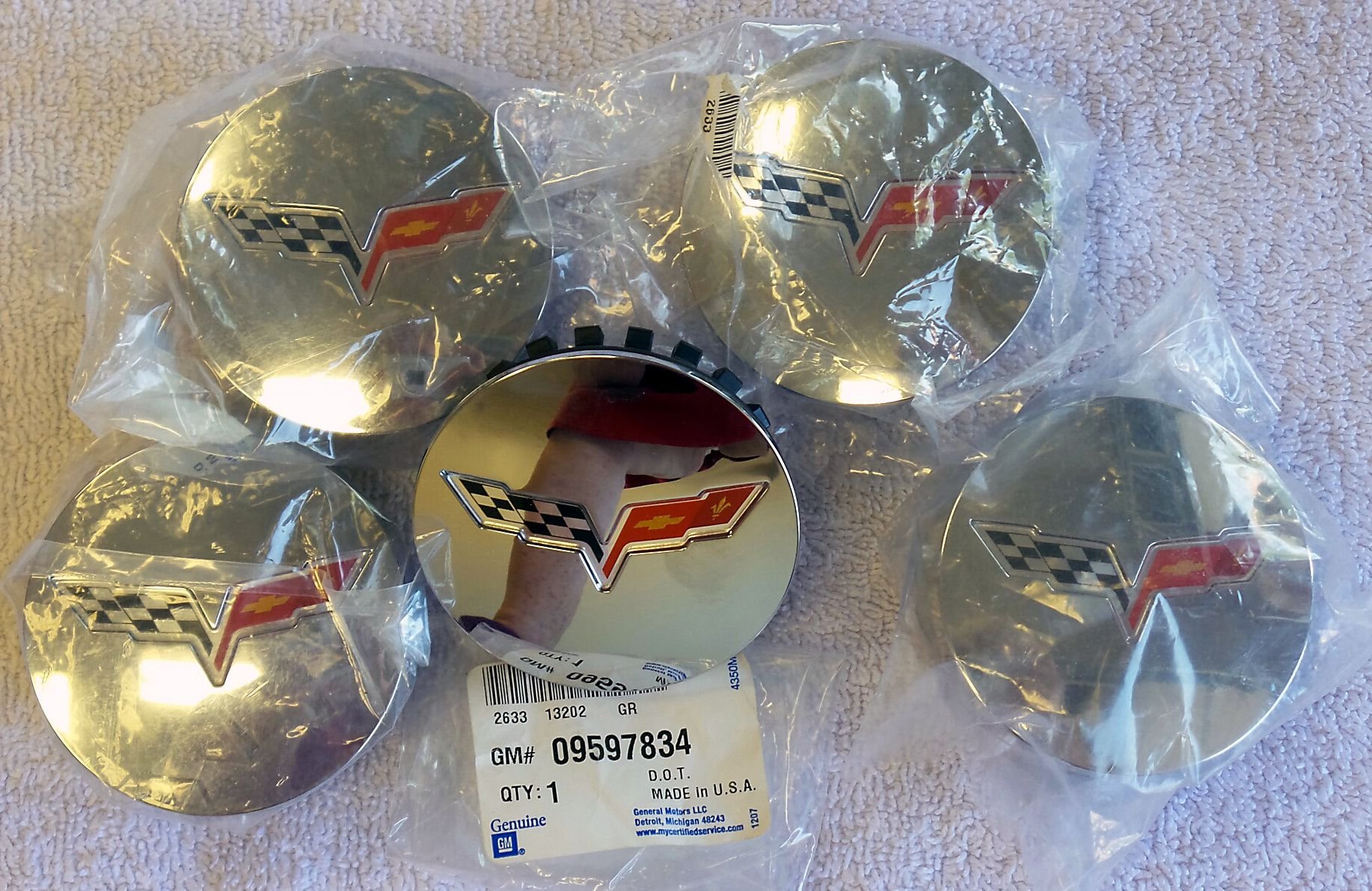 Chrome Center Caps for C6, New (OEM) - CorvetteForum - Chevrolet ...