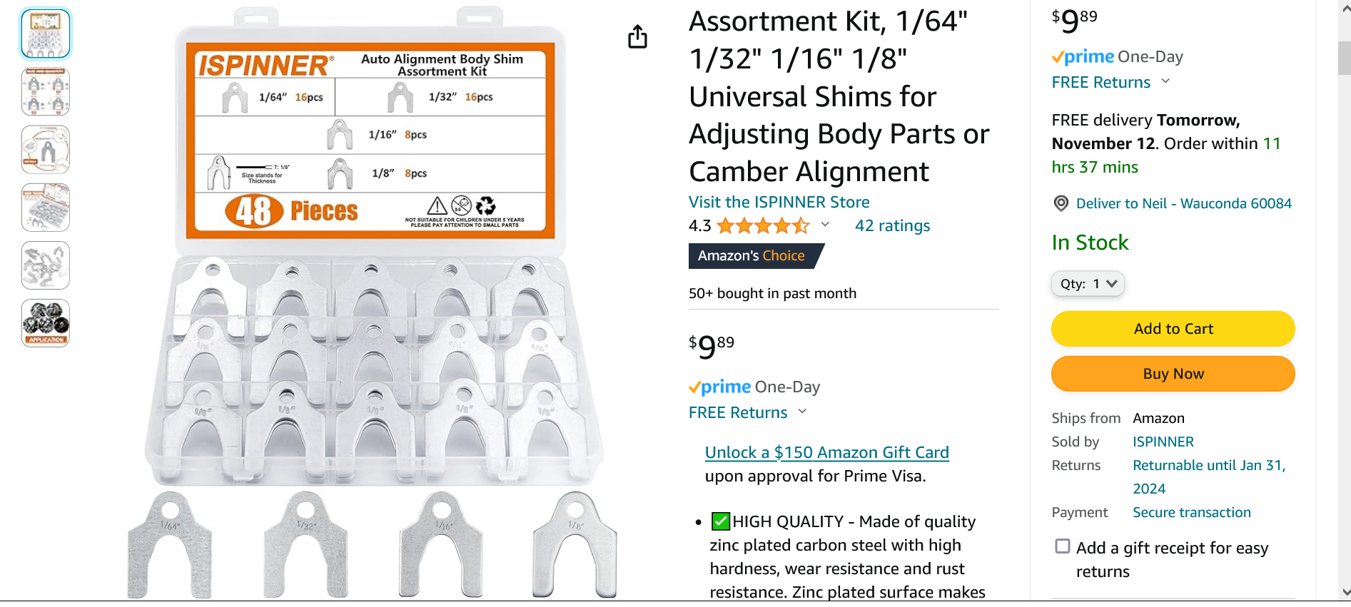 Alignment Shims - CorvetteForum - Chevrolet Corvette Forum Discussion