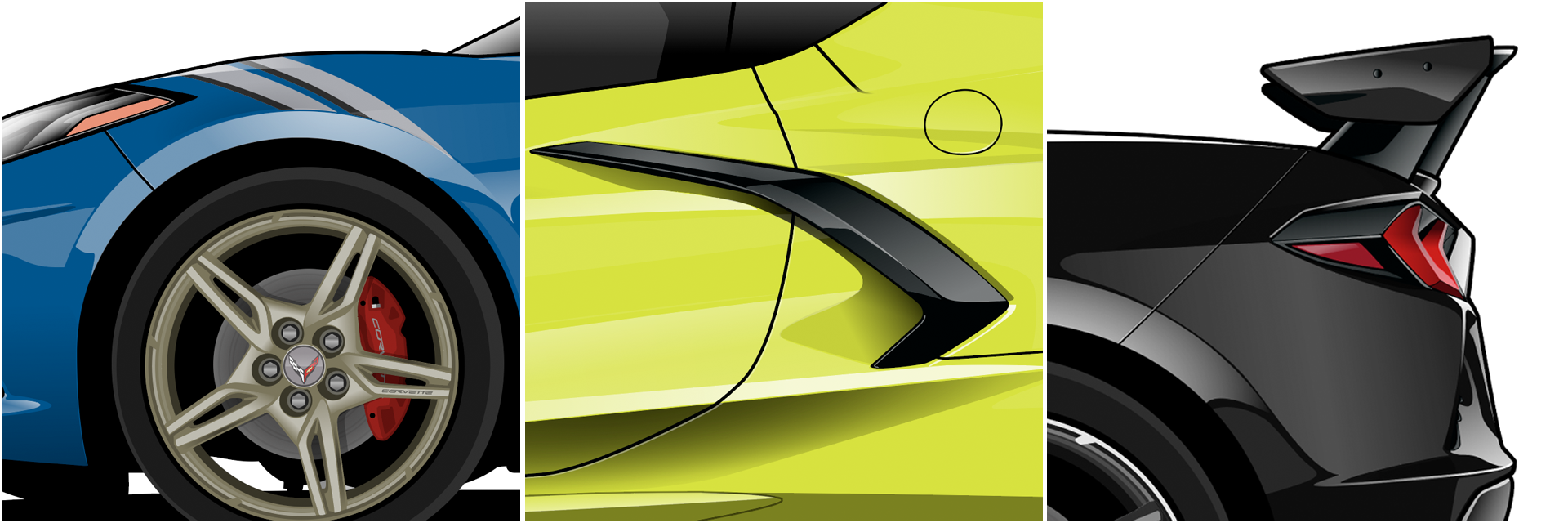 Cartoon of your C8 Corvette! Details & artwork inside - Monaco Auto ...