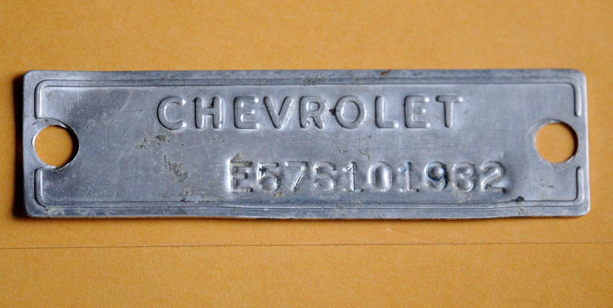 57 vin tag - CorvetteForum - Chevrolet Corvette Forum Discussion