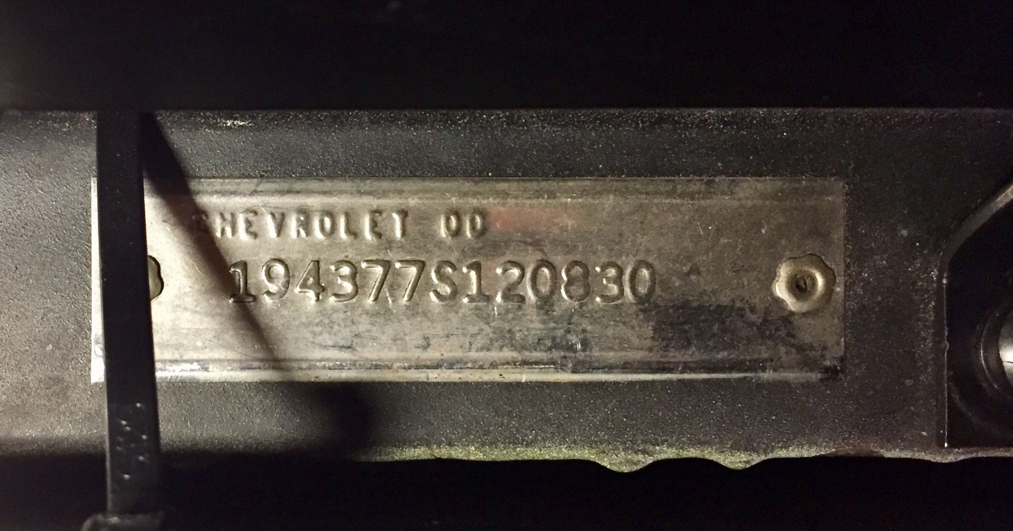 67 Vin tag rivet mystery - CorvetteForum - Chevrolet Corvette Forum ...