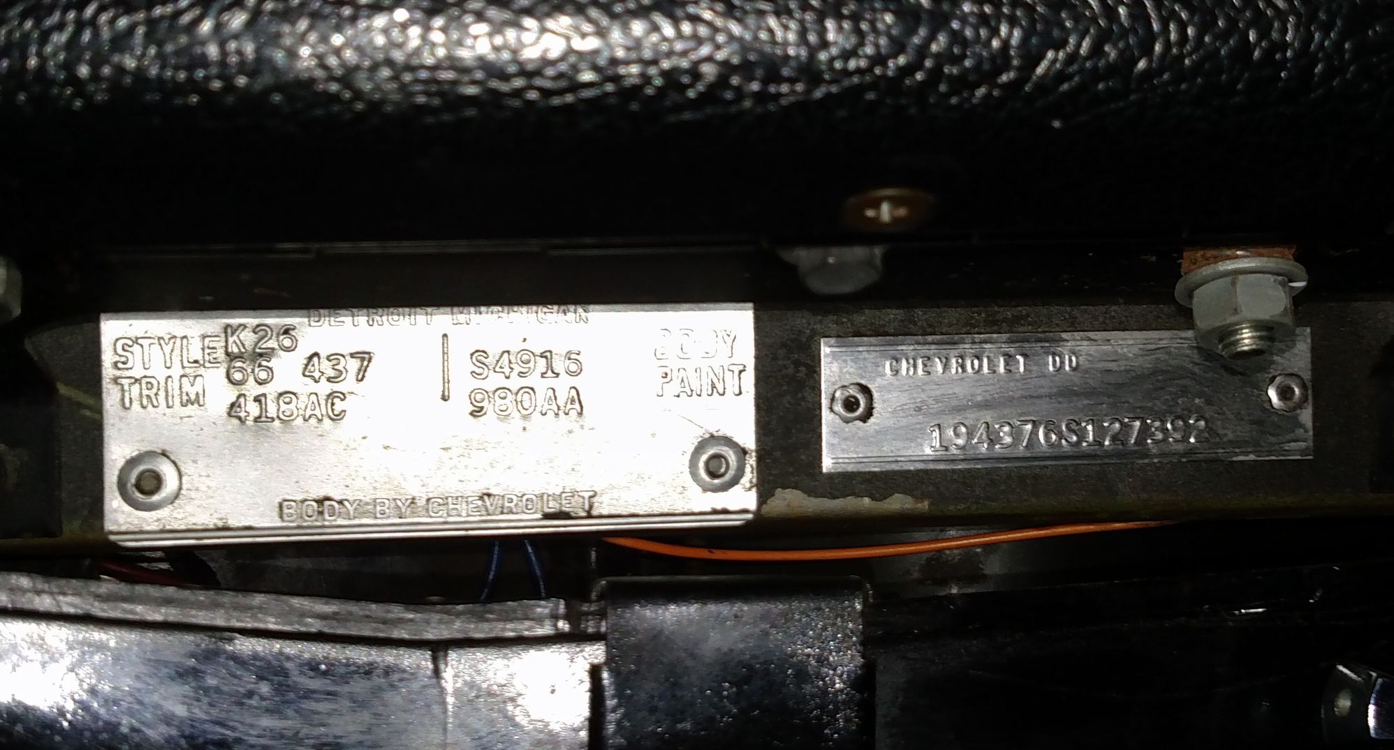 1966 Trim Tag help - CorvetteForum - Chevrolet Corvette Forum Discussion