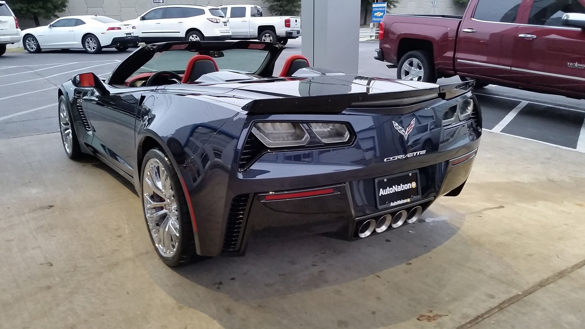 Anyone put a Stage 1 Z06 rear spoiler on a base Stingray ...