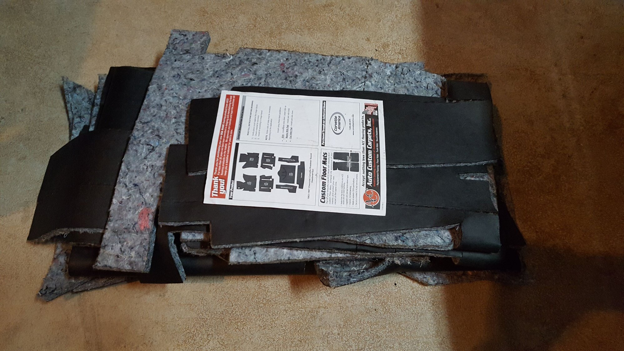 C2 Carpet padding by ACC - CorvetteForum - Chevrolet Corvette Forum ...
