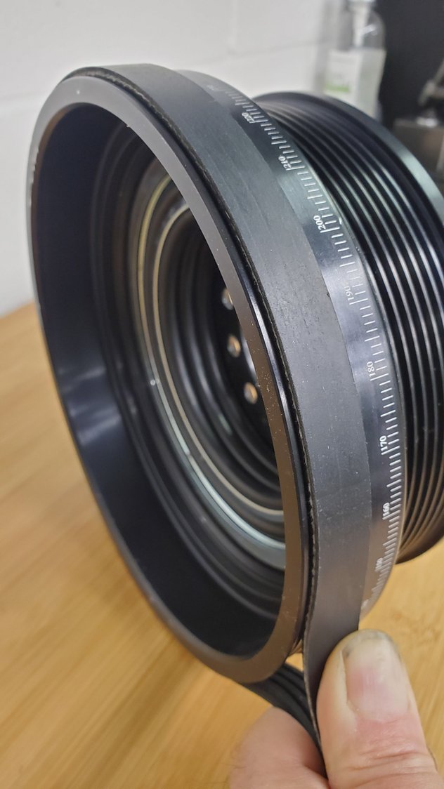 Custom ATI Dampener w/ TALL belt guides (eliminate tossed AC belts ...