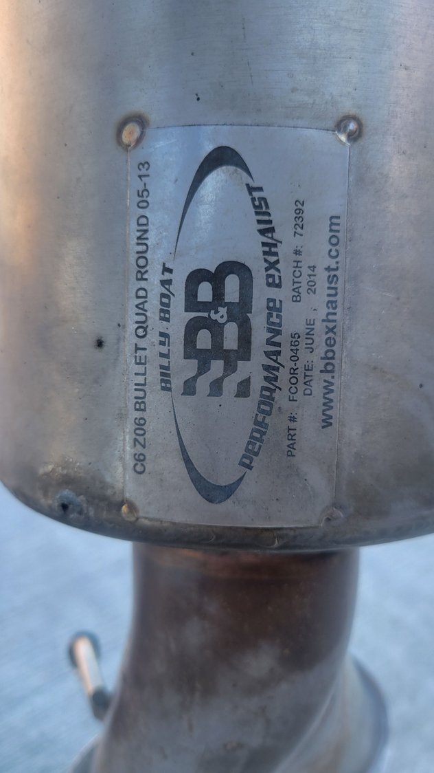 FS (For Sale) Billy Boat Bullet Exhaust C6Z - CorvetteForum - Chevrolet ...