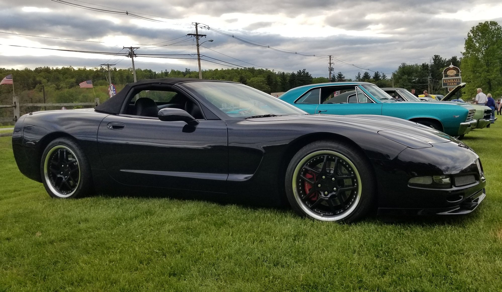 Red rims on a black c5z - CorvetteForum - Chevrolet Corvette Forum ...