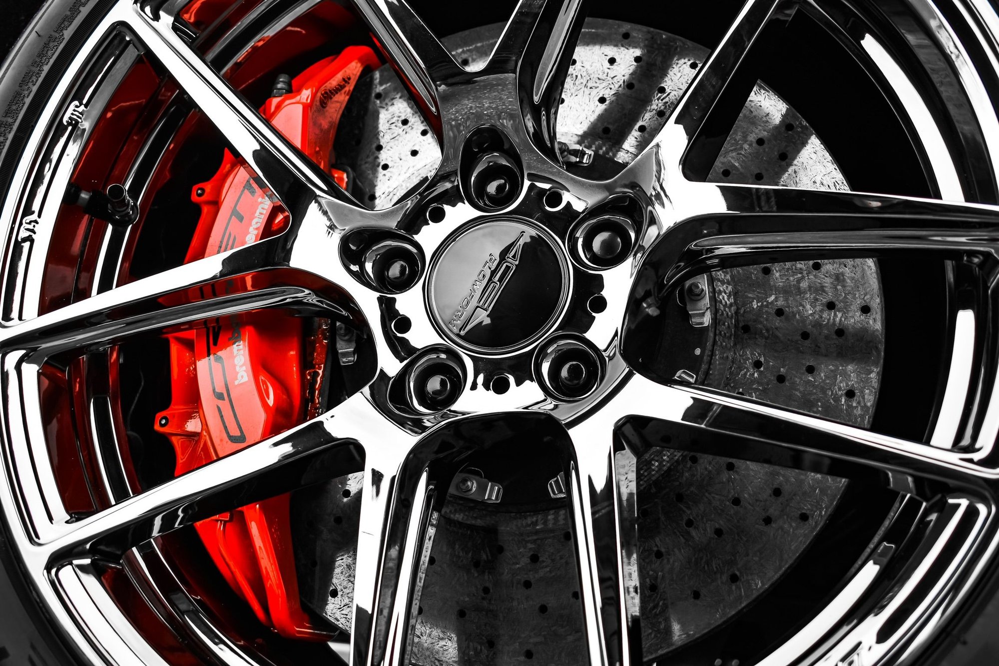 FS (For Sale) C7 z06 with CCB Ace alloy Black chrome AFF02 set with ...