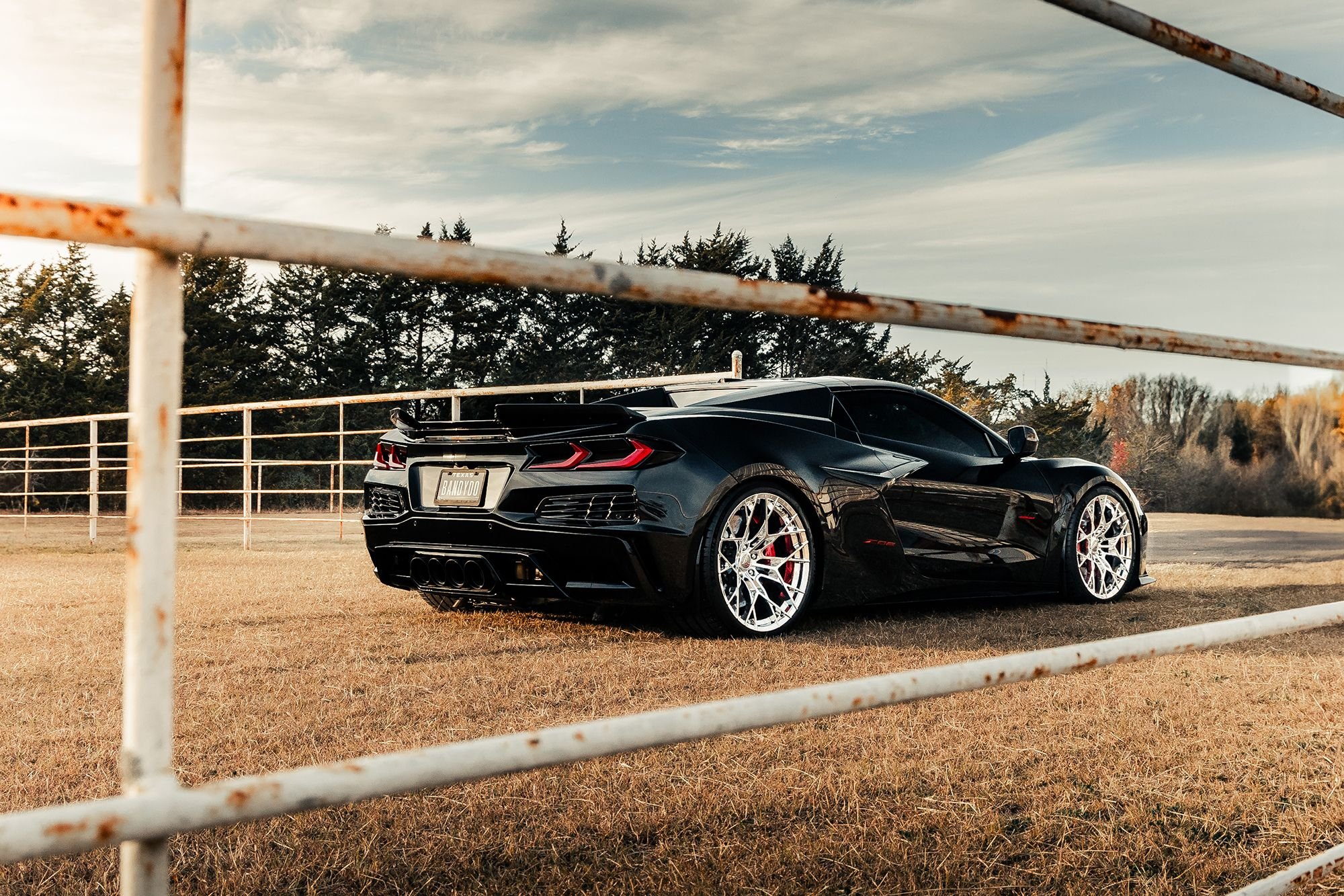 Lowered Twin Turbo Corvette C8 Z06 - CR1 Forged Wheels Photoshoot ...